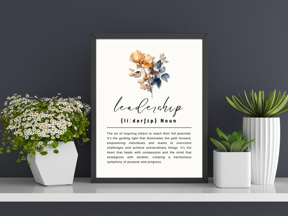 Office Printable Wall Art Leadership Office Decor for Wall Motivation ...