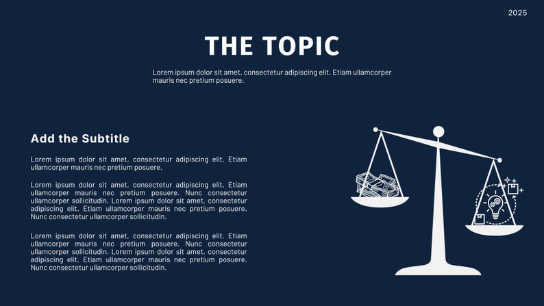 Minimal Editable Modern Powerpoint Presentation Template Navy Dark Blue ...