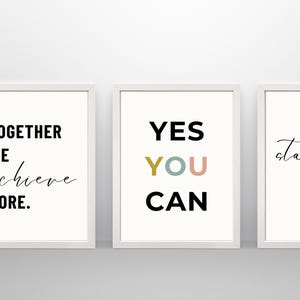 Motivational Office Decor: Teamwork Quote Prints (digital Download) - Etsy
