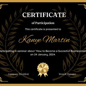 6 Pages of Editable & Printable Seminar Certificate Template ...