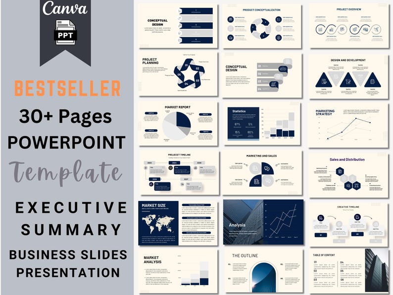 Executive Summary Template for Stunning Presentations: Professional ...
