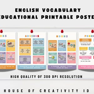 Interactive English Language Posters: Engage Students With Colorful ...