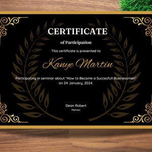 6 Pages of Editable & Printable Seminar Certificate Template ...