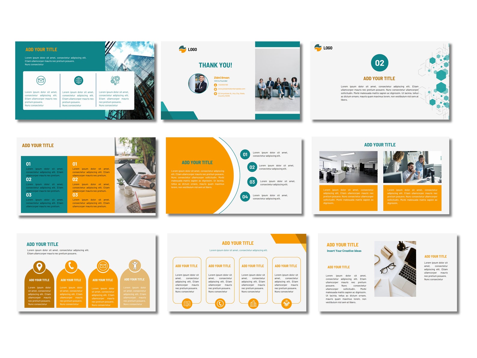 Editable Powerpoint Template Design With Modern Powerpoint Infographics ...