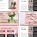 Floral Powerpoint Template: Rose Gold Business Presentation (canva ...
