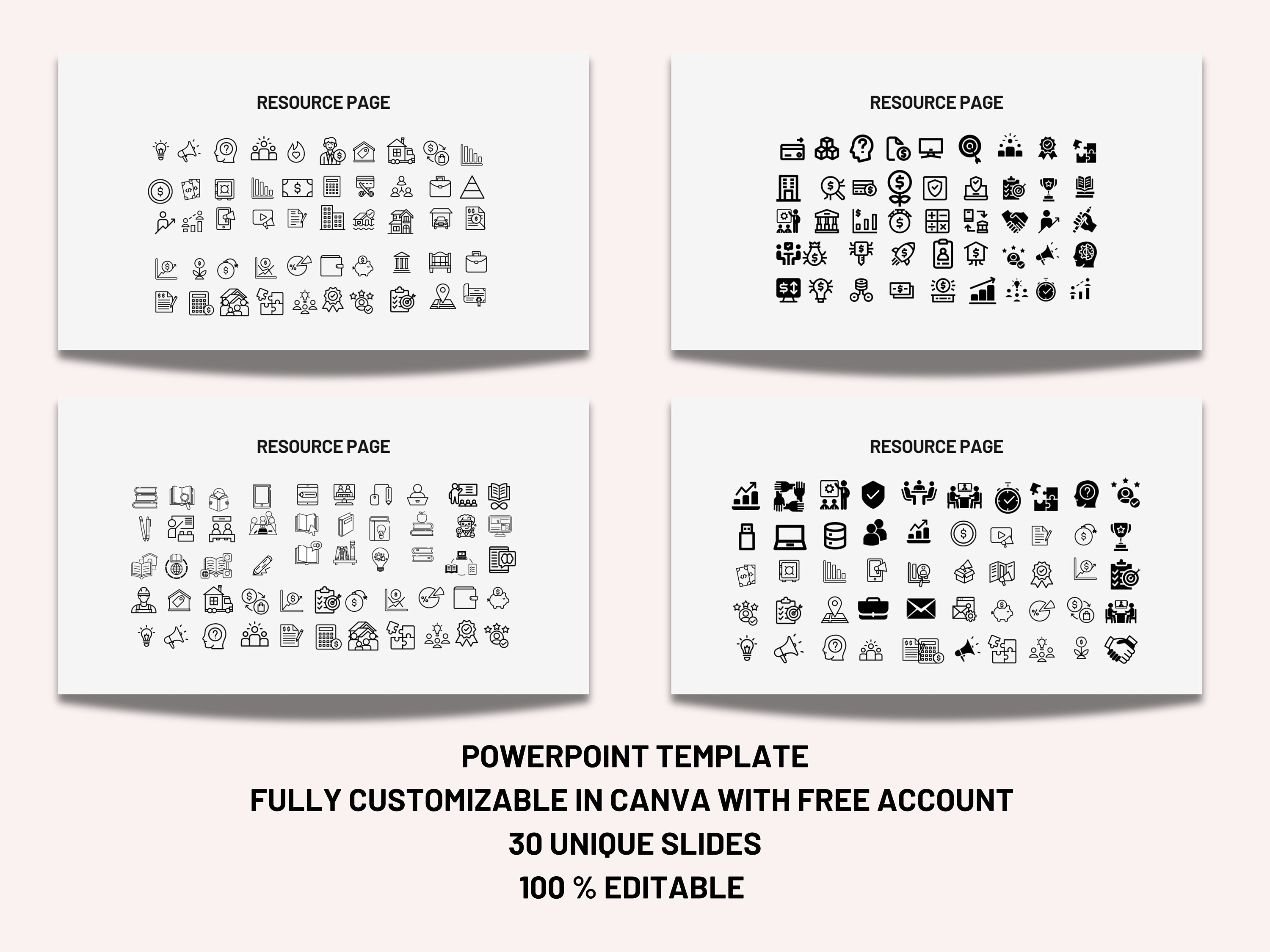 CANVA Business Minimal Modern Red Powerpoint Template, Company Profile ...