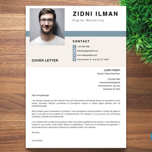 Editable Modern Resume CV Template for Professional Needs With 3 ...