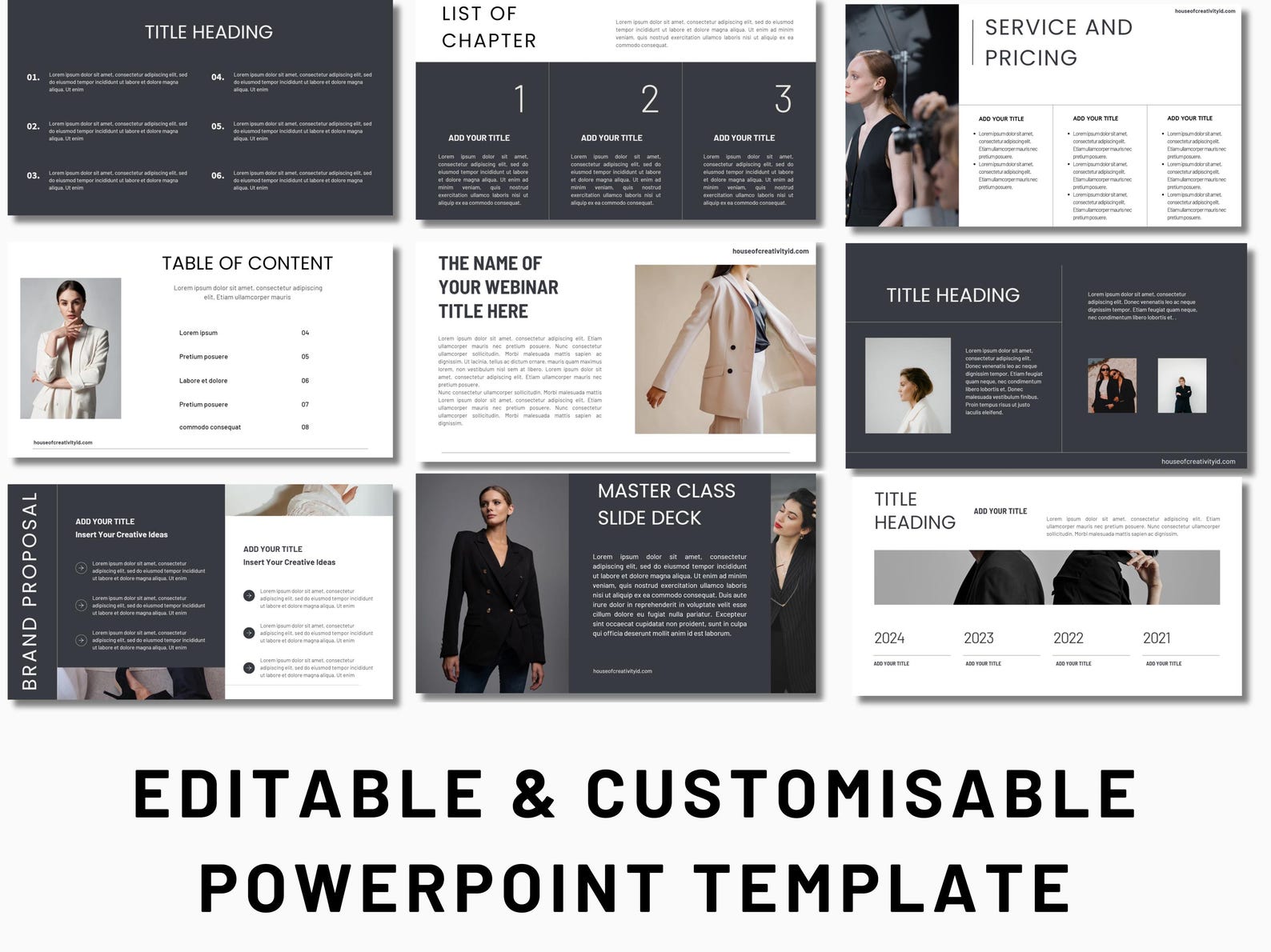 Masterclass Powerpoint Template for Webinar, Online Course Creation ...