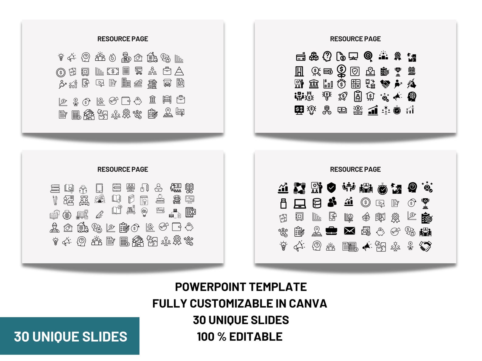 Editable Powerpoint Template With Modern Slides for Business Executive ...