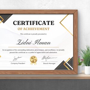 3-pack Editable Premium Black & Gold Certificate Templates ...
