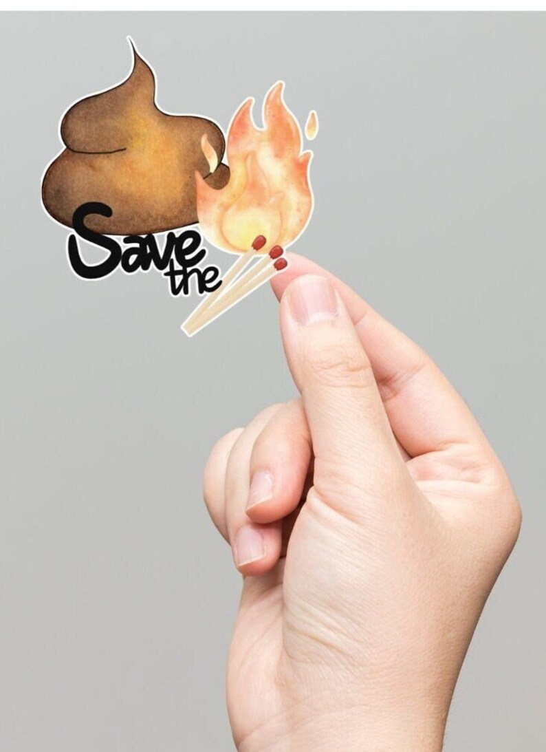 Shit Fire Sticker, Vinyl Sticker, Funny Stickers, Sarcasm Stickers ...