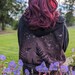 Fern Bleach Dyed Black Zip up Hoodie Nature Inspired Forest Hooded ...