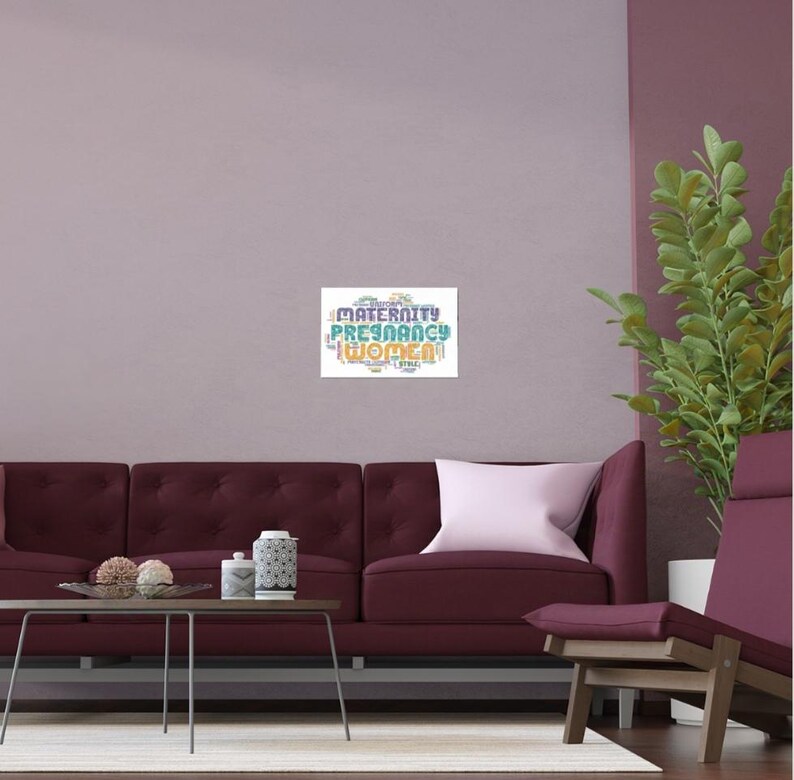 Maternity Silk Posters, Pregnancy Wall Art, Indoor Outdoor Decor ...