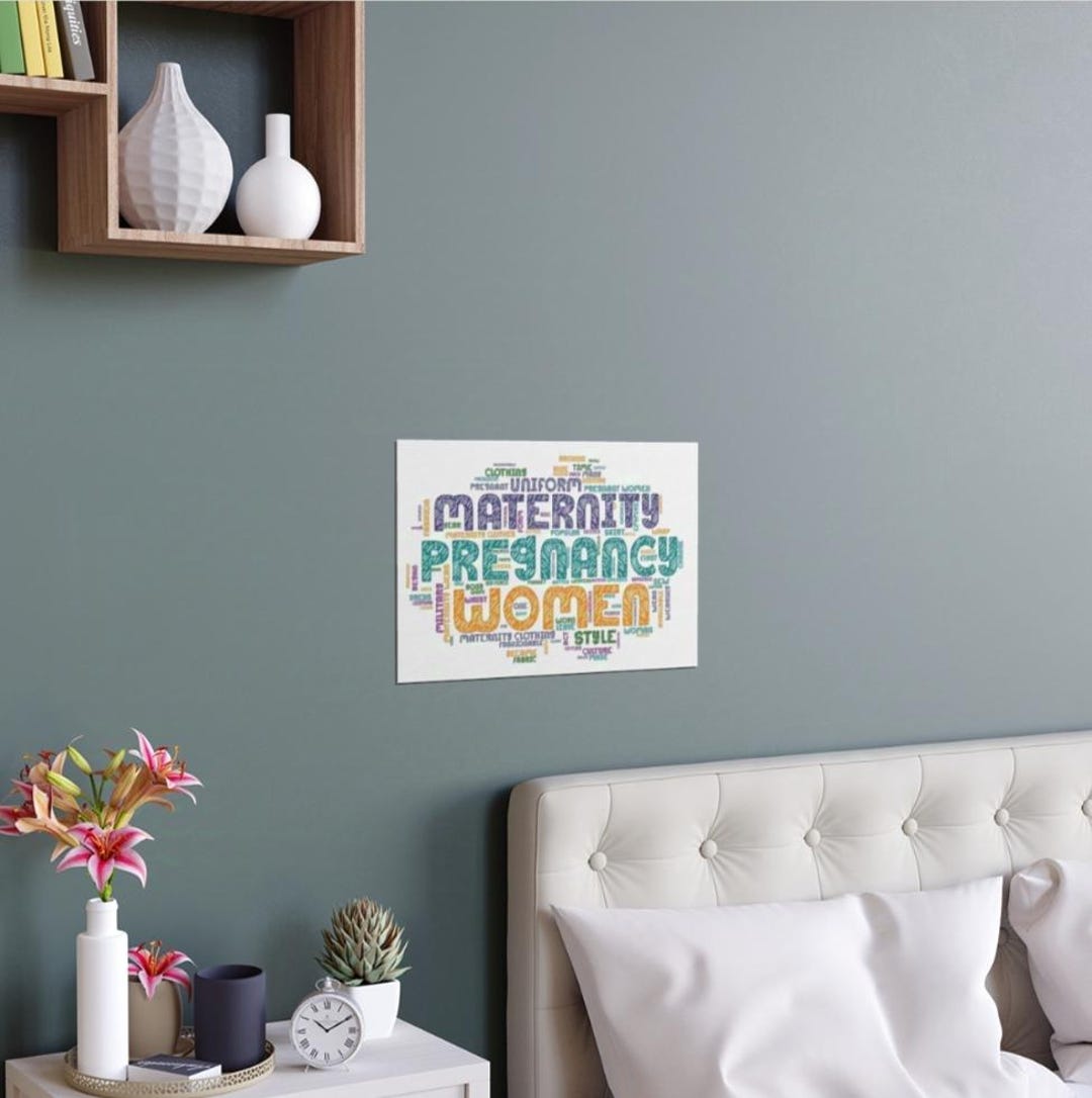 Maternity Silk Posters, Pregnancy Wall Art, Indoor Outdoor Decor ...