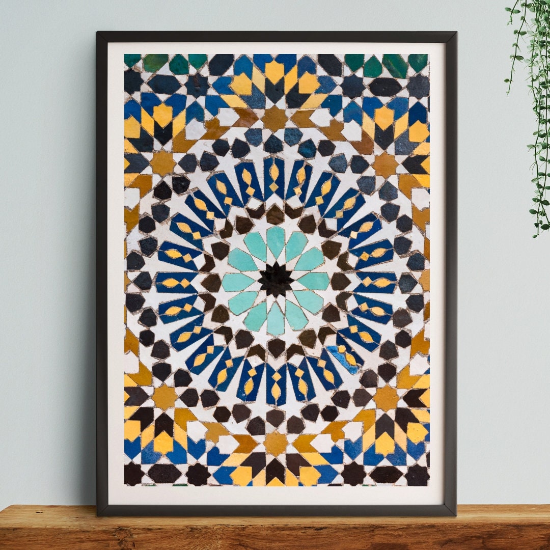 Islamic Geometric Art, Mosaic Tile, Pattern, Ceramic, Muslim Kitchen ...