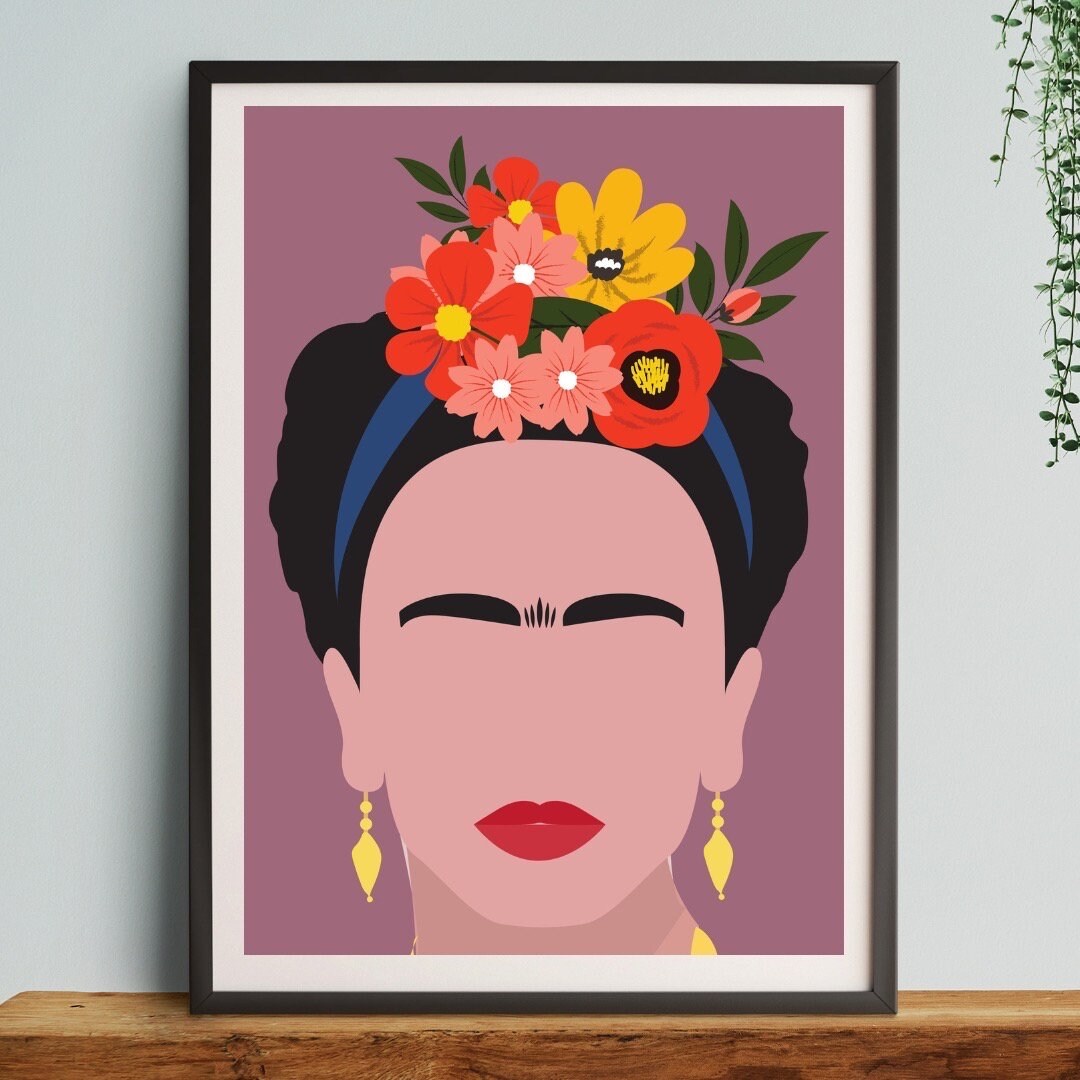 Frida Kahlo Print Artwork, Poster, Mexican Artwork, Exhibition Poster ...