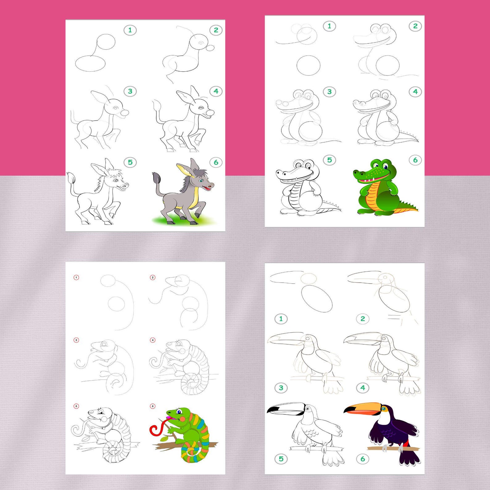 How to Draw Advanced for Kids: Step by Step Drawing Animals, Dragon ...