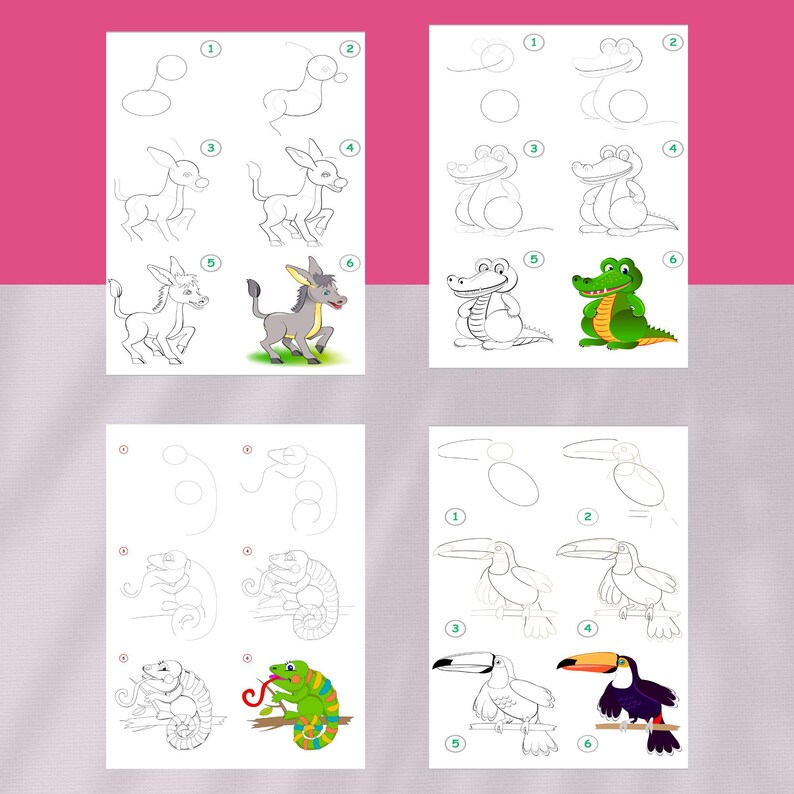 How to Draw Advanced for Kids: Step by Step Drawing Animals, Dragon ...