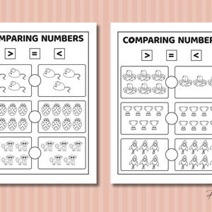 Preschool Pre-k Kindergarten Math Learning Bundle, Printable Math ...