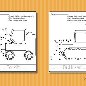 Dot to Dot Activity Printables, Dot to Dot Coloring Worksheets, Connect ...