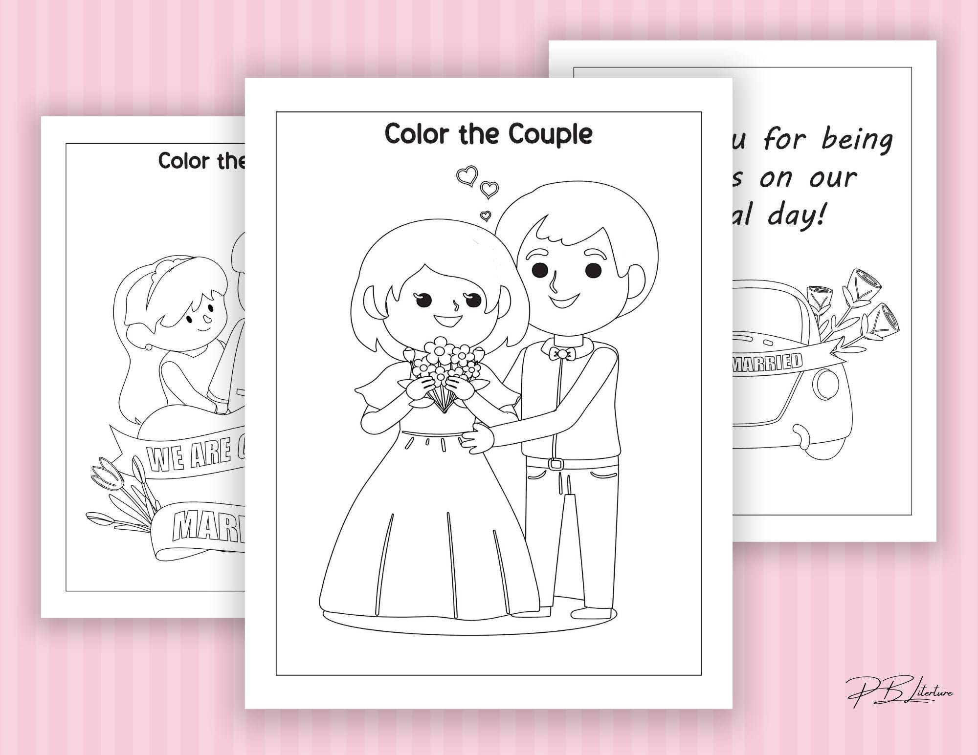 Kids Wedding Activity Book, Wedding Table Activity Packfor Kids ...