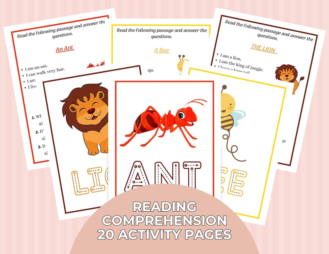 Reading Comprehension Worksheet, Toddler Printable Tracing Activities ...