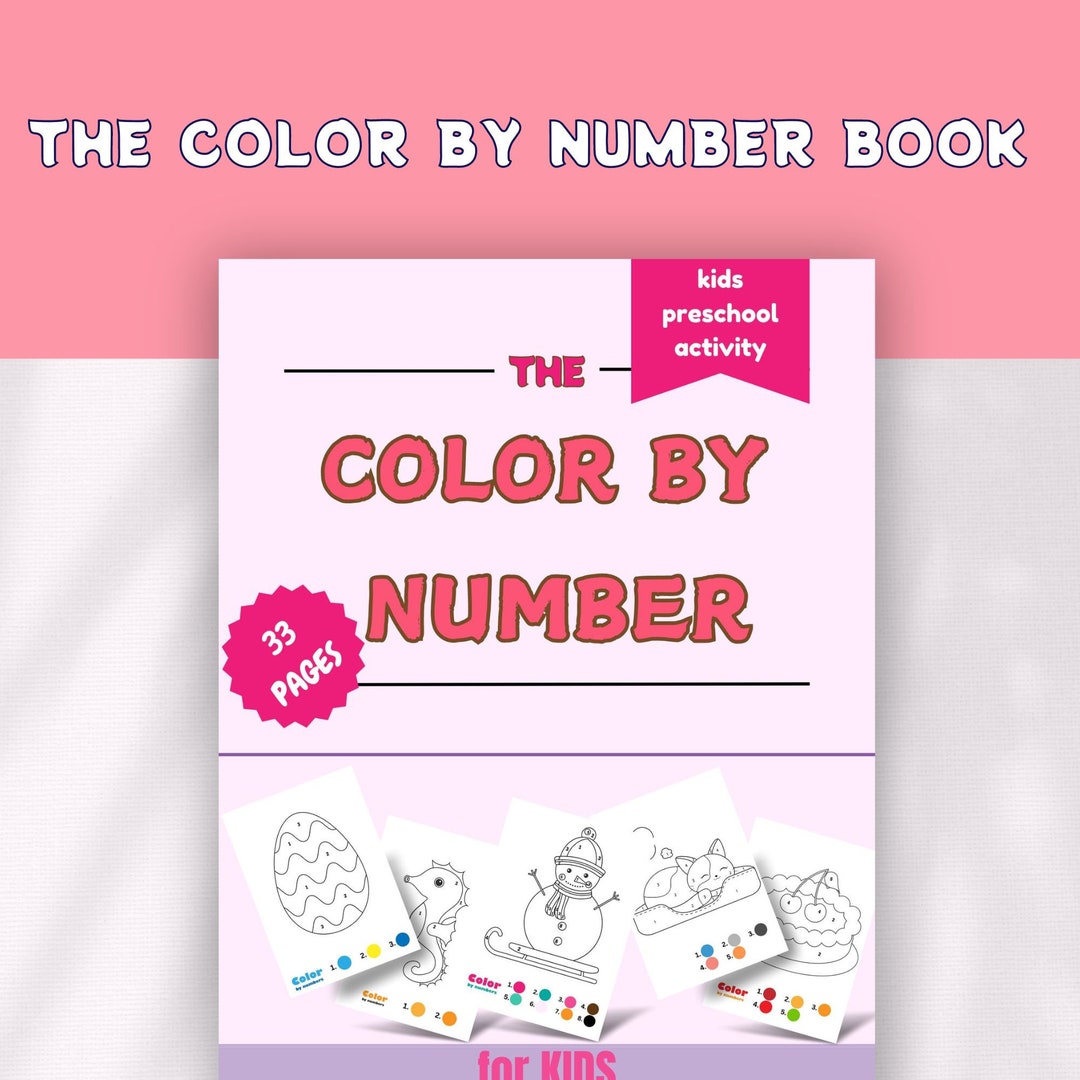 Kids Color by Number Coloring Books, Activity Book for Boys and Girls ...
