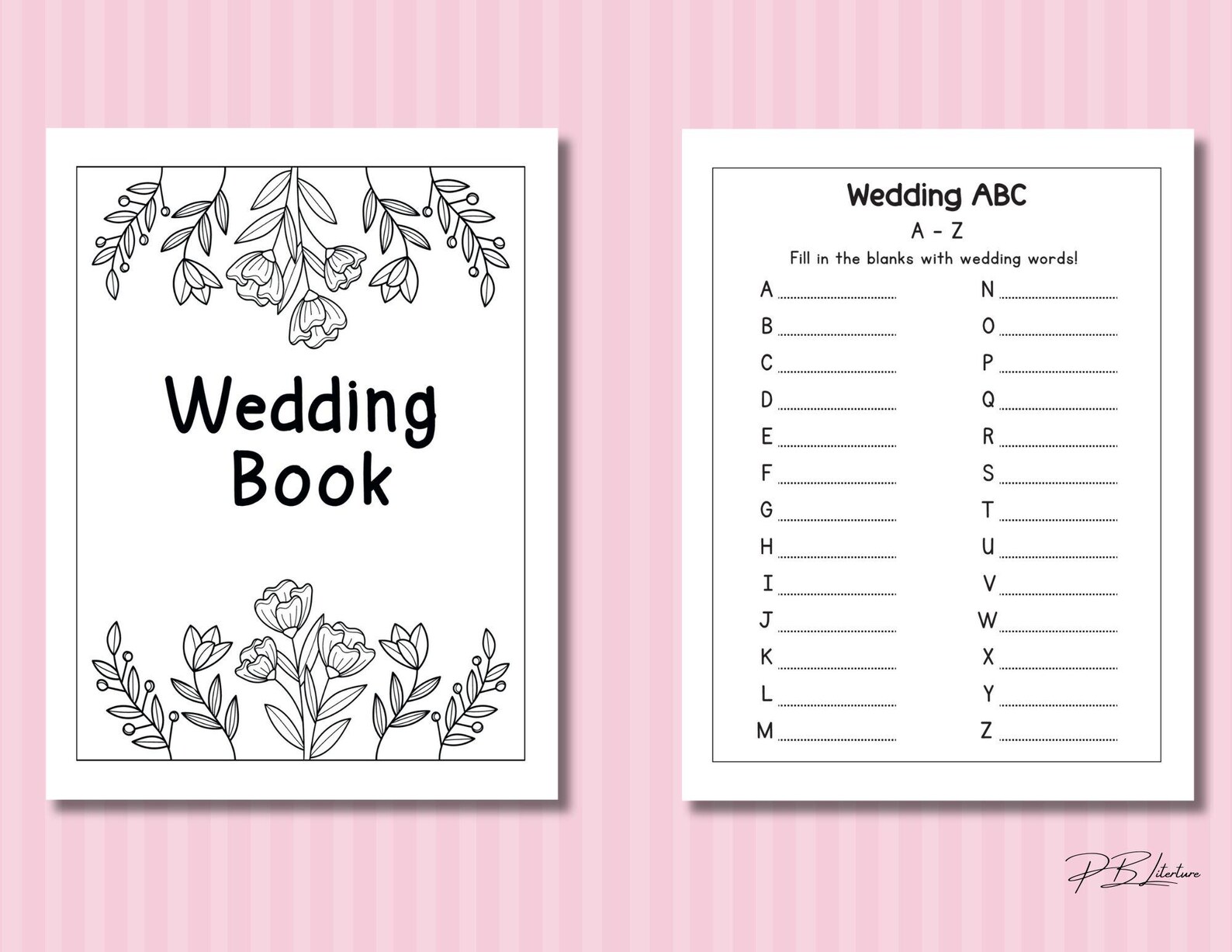 Kids Wedding Activity Book, Wedding Table Activity Pack for Kids ...