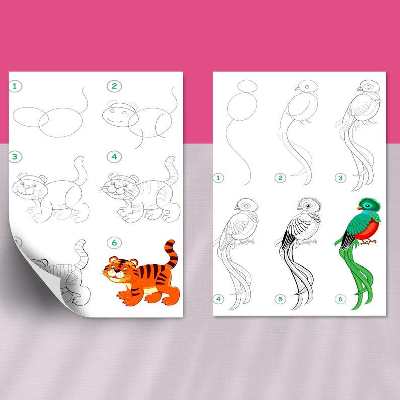 How to Draw Advanced for Kids: Step by Step Drawing Animals, Dragon ...