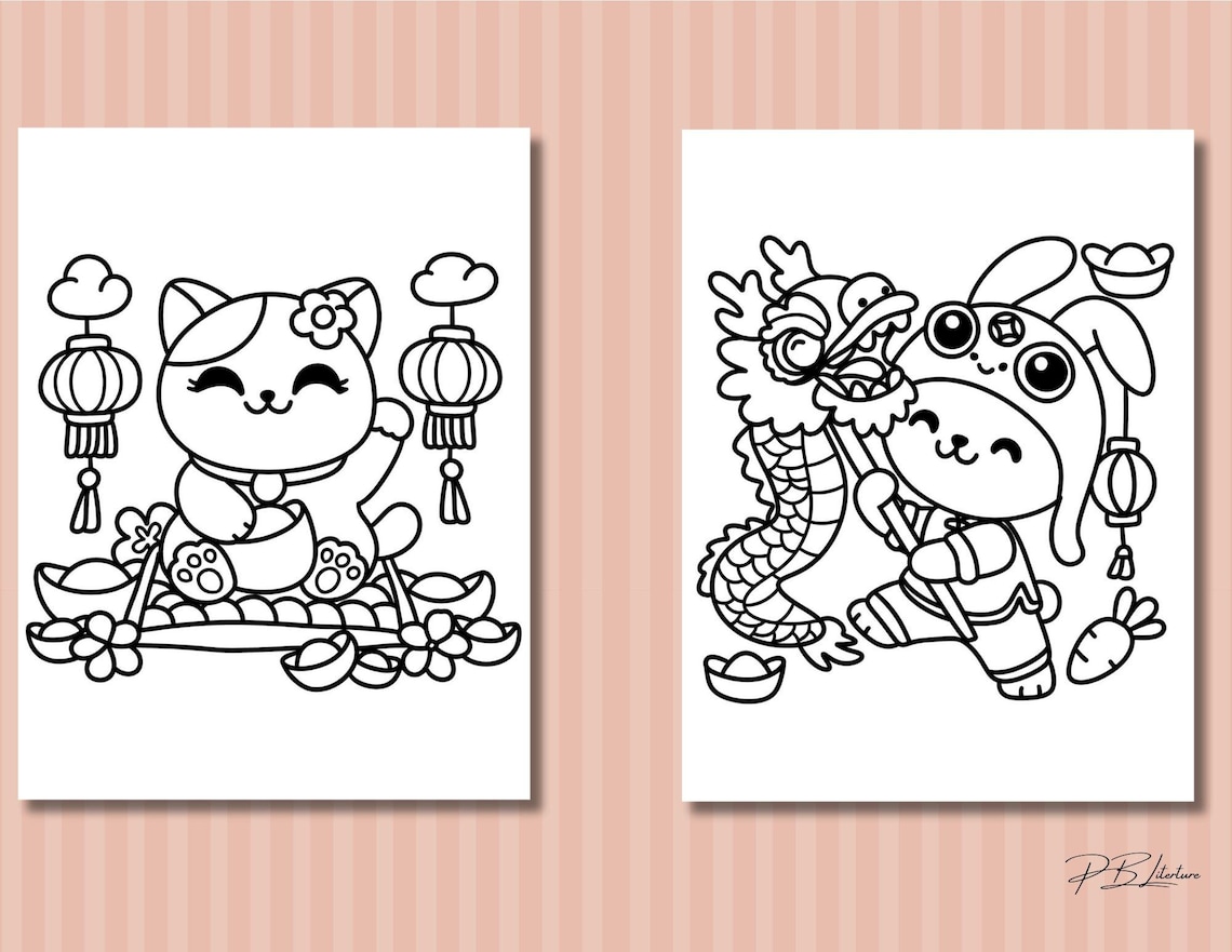 8 Chinese New Year Coloring Pages, Chinese New Year Coloring for Kids ...