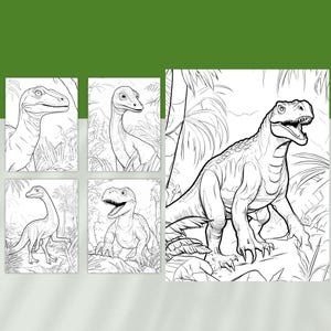 Dinosaur Kids Coloring Book, Dinosaurs Activities, 40 Dinosaur Pictures ...