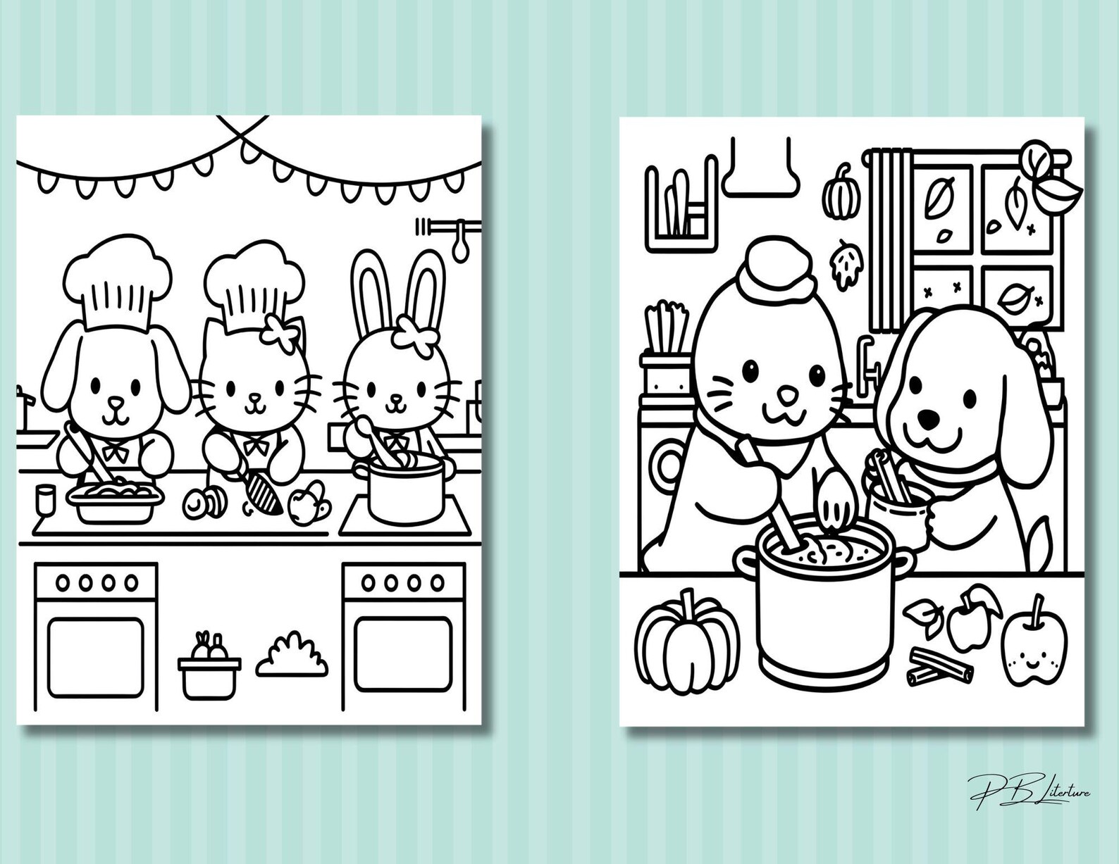 Cozy Friends Cute Animal Characters Coloring Book, Cozy Moments ...