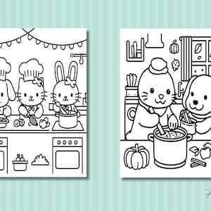 Cozy Friends Cute Animal Characters Coloring Book, Cozy Moments ...