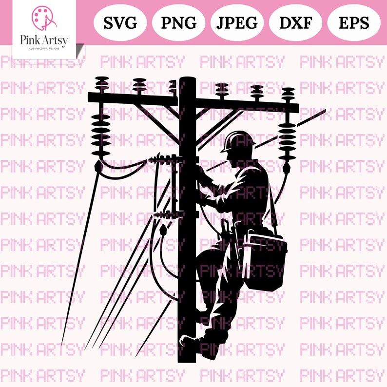 Lineman SVG PNG Bundle: 20 Designs, Cricut Silhouette Cut Files ...