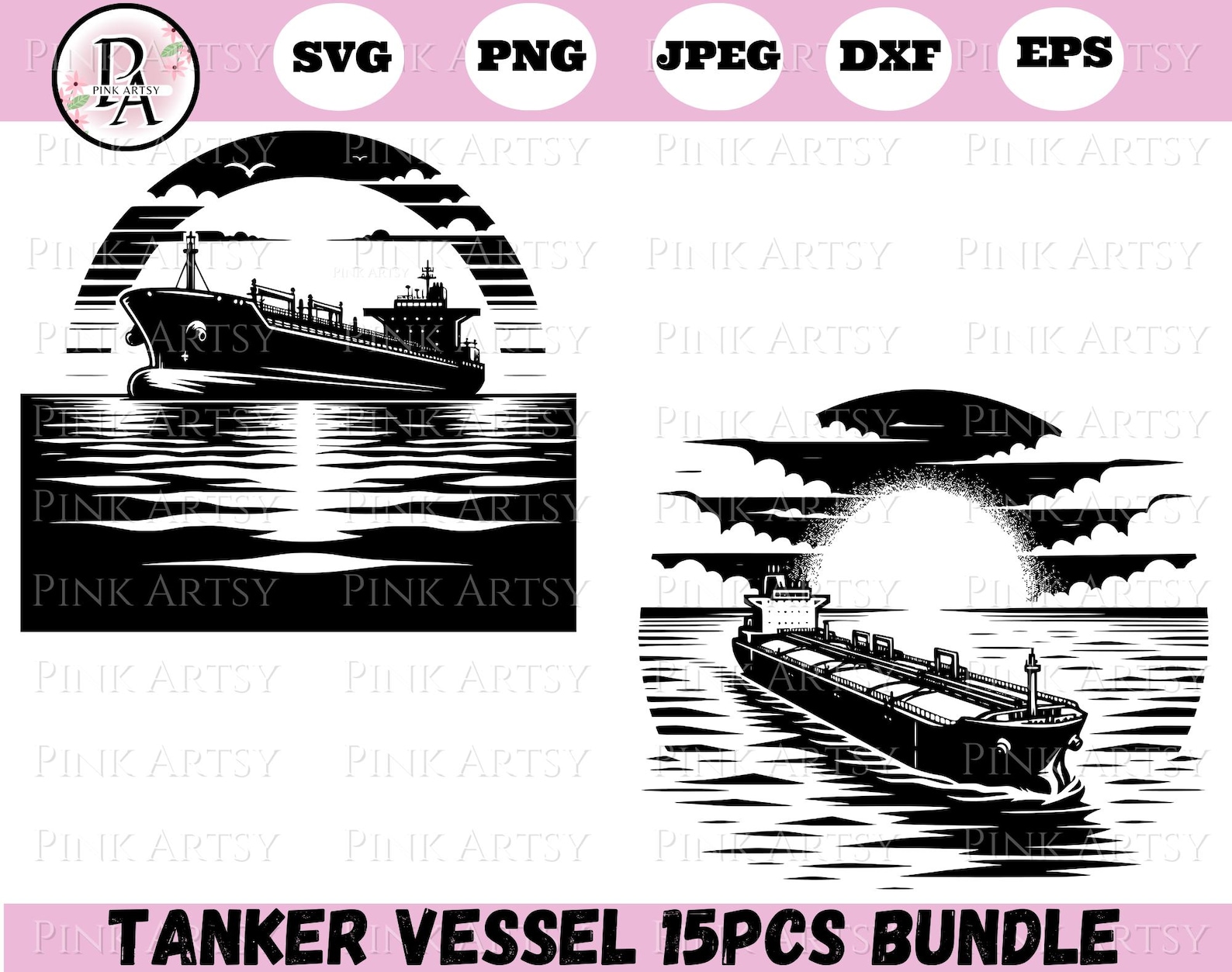 Tanker Vessel Ship Svg Png Jpeg Dxf Eps Oil Tanker Vessel Clipart ...