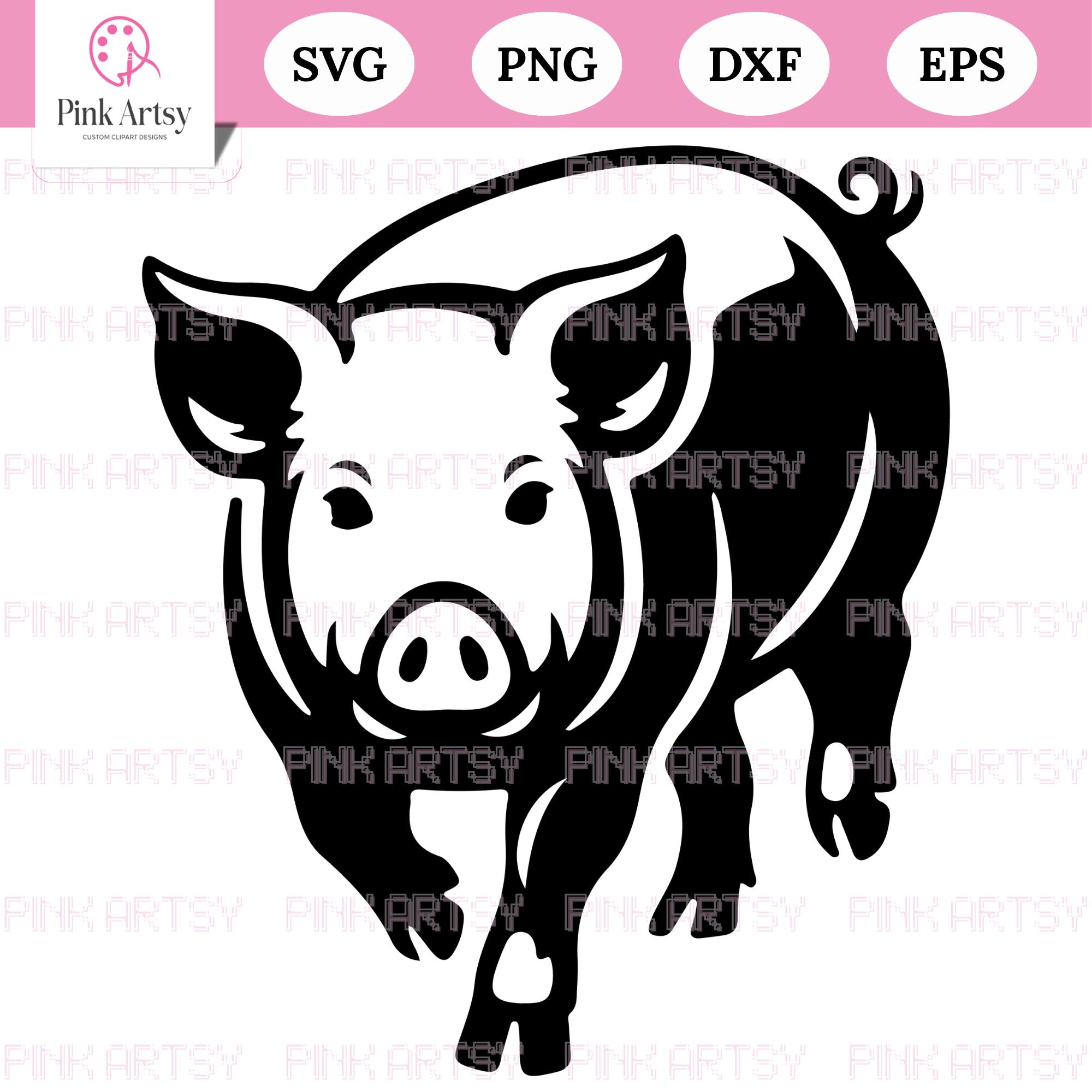 Pig SVG Clipart Bundle | Farm Animal Cut Files (digital Download) - Etsy