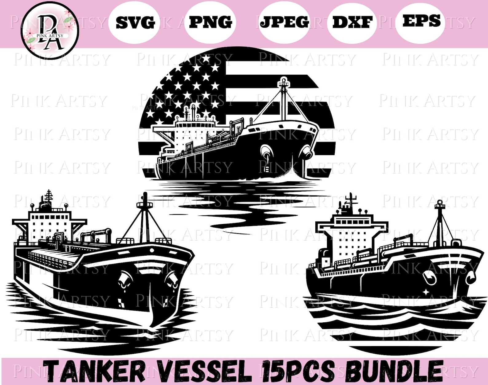 Tanker Vessel Ship Svg Png Jpeg Dxf Eps Oil Tanker Vessel Clipart ...