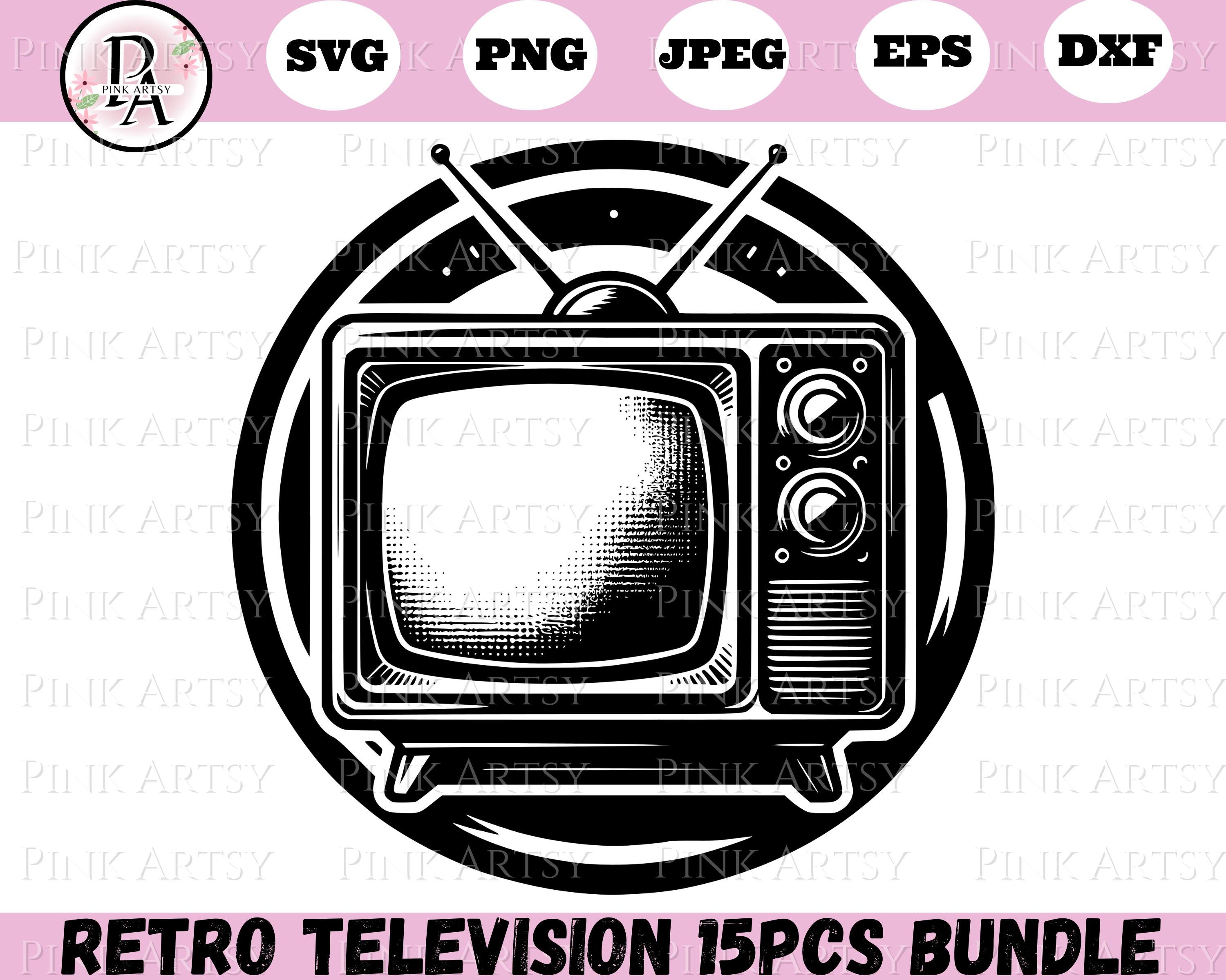 Retro Television Bundle Svg Png Jpeg Retro Television Clipart Retro ...