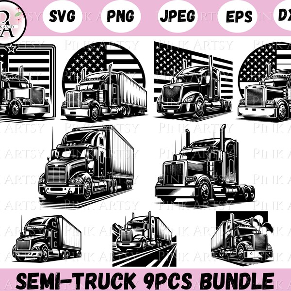 Semi Truck Svg Cricut - Etsy