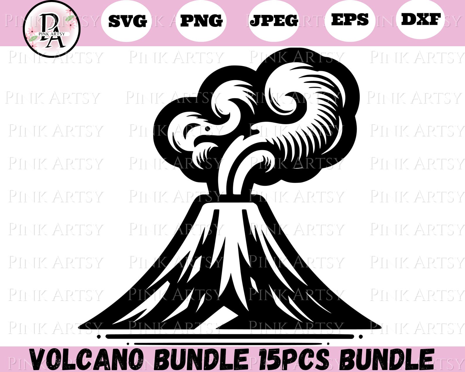 Volcano Bundle Svg Png Jpeg Dxf Eps Volcano Clipart Volcano Cricut ...