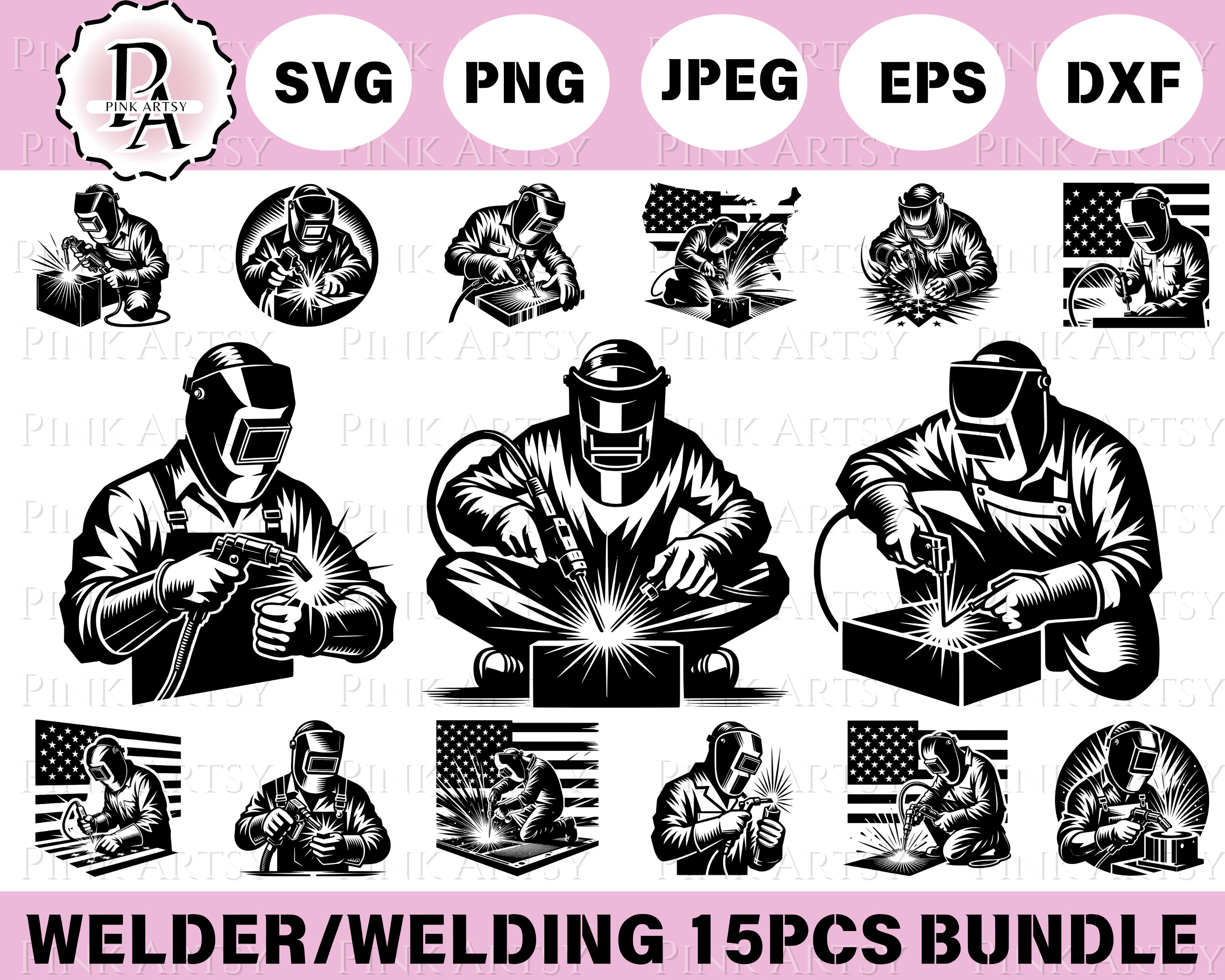 Welder Svg, Welder Bundle, Welder Usa Svg Png, Welder Cliparts, Welder ...