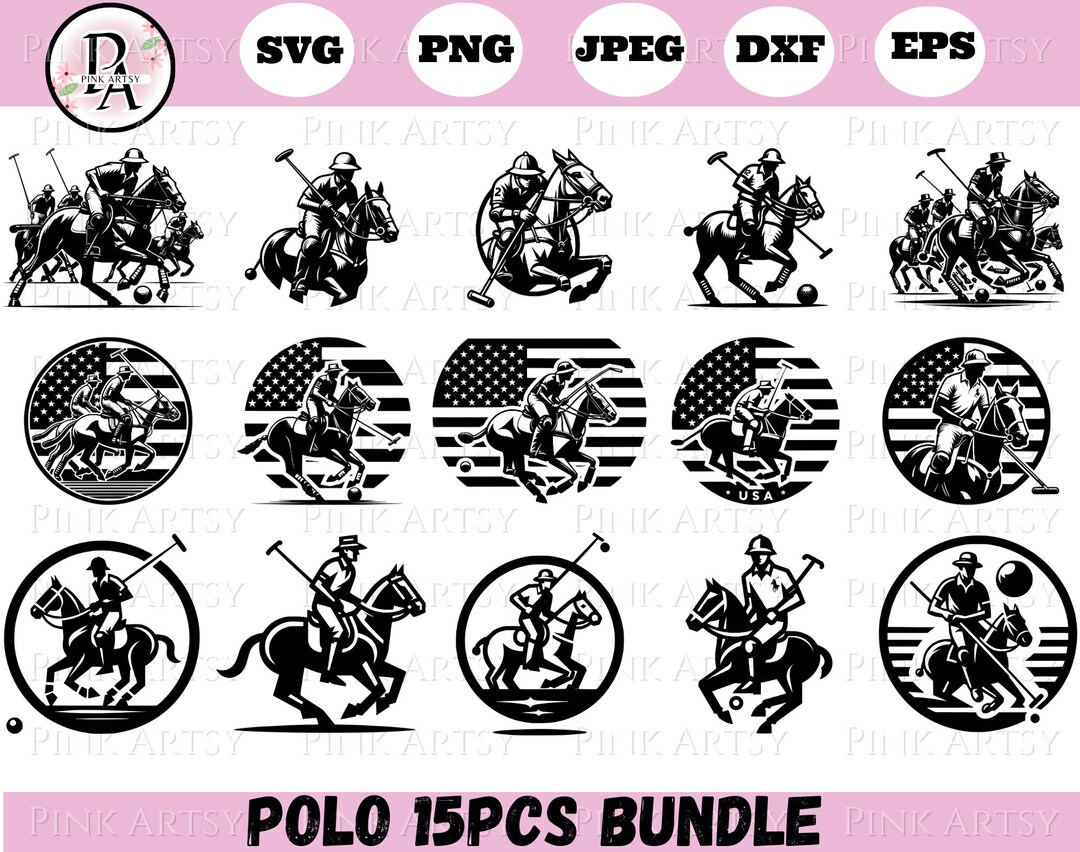 Polo Bundle Svg Png Jpeg Dxf Eps Polo Game Sport Clipart Polo Game Svg ...