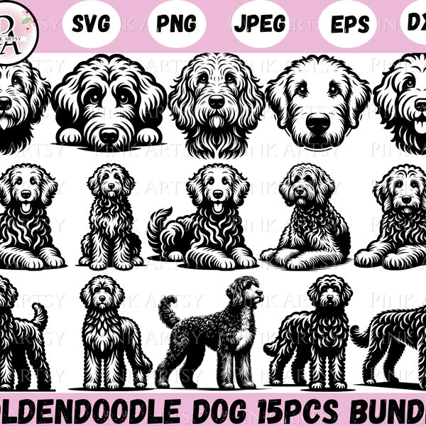 Goldendoodle Svg - Etsy