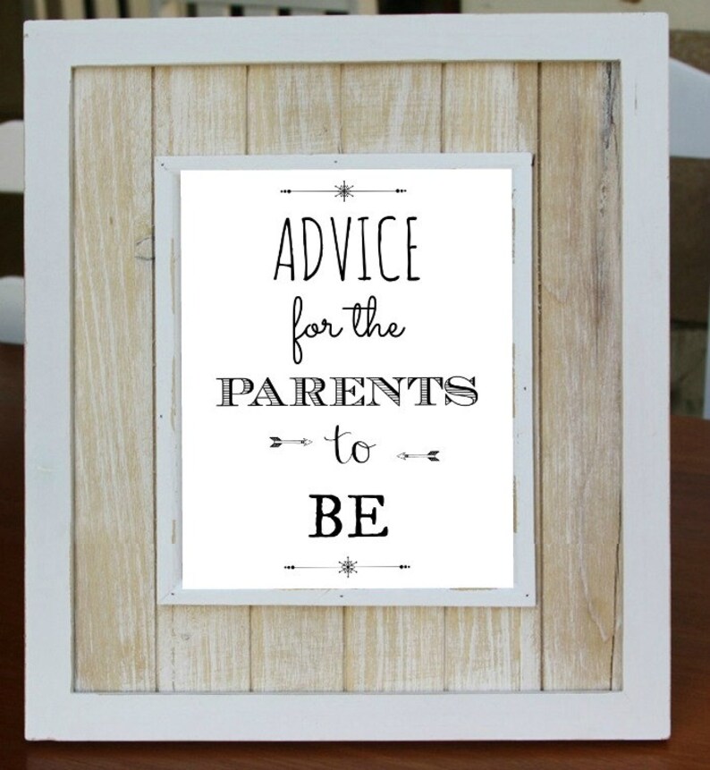 Advice for the PARENTS TO BE Digital Download Art Print, Instant ...