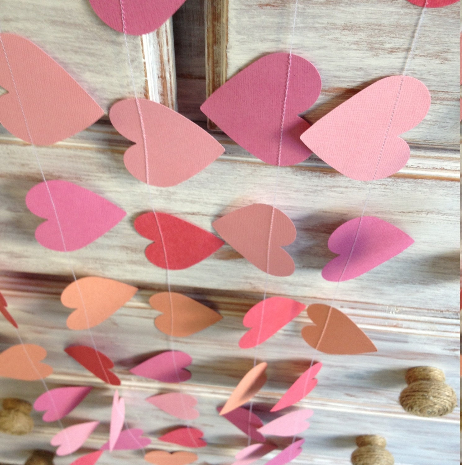 3 Metres Tropical Collection Coral Crush Pink Large Heart - Etsy 3 Metres Tropical Collection Coral Crush Pink Large Heart - Etsy