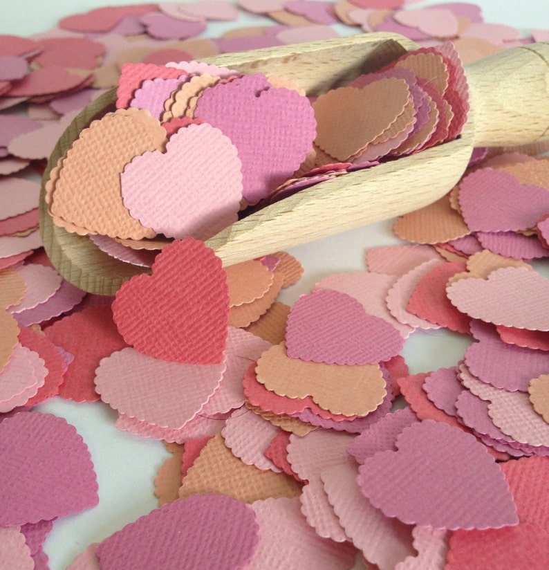 Tropical Collection Coral Crush Heart Wedding Confetti Shabby - Etsy Tropical Collection Coral Crush Heart Wedding Confetti Shabby - Etsy