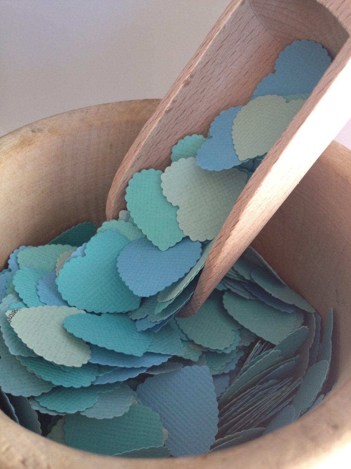 Tropical Collection Aqua Azure Heart Wedding Confetti Beach - Etsy