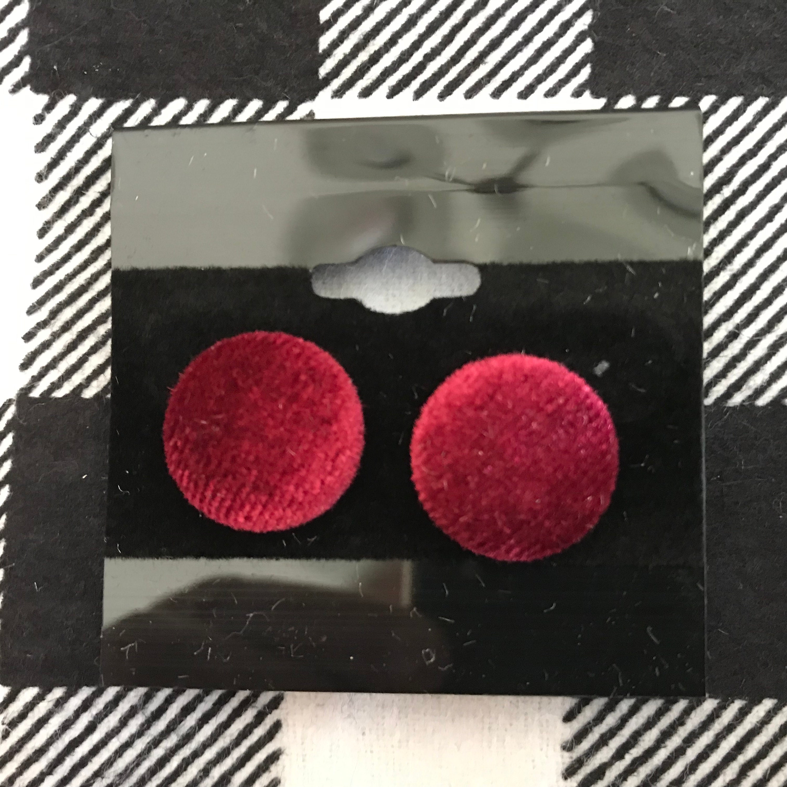 Beautiful Velvet Earrings Earrings Velvet Earrings Pear | Etsy