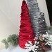 Gray and Deep Red Velvet Trees, Velvet Trees, Deep Red Velvet Tree ...