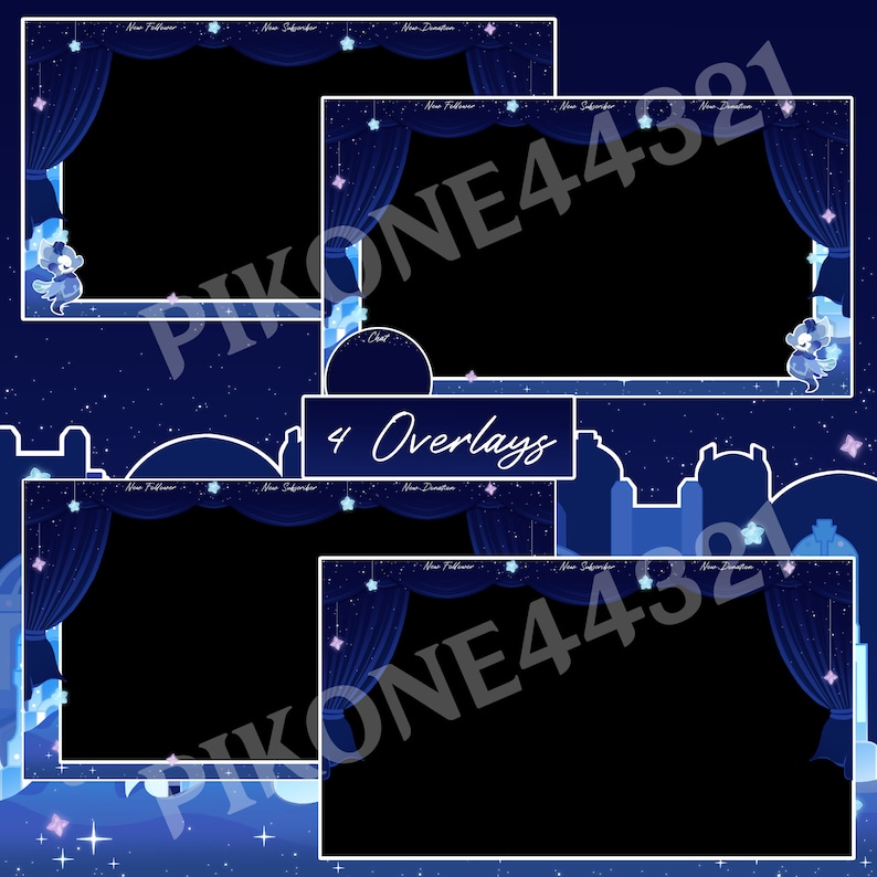 Twitch Stream Bundle - Genshin Impact Furina Themed | 4 Overlays | 20 ...